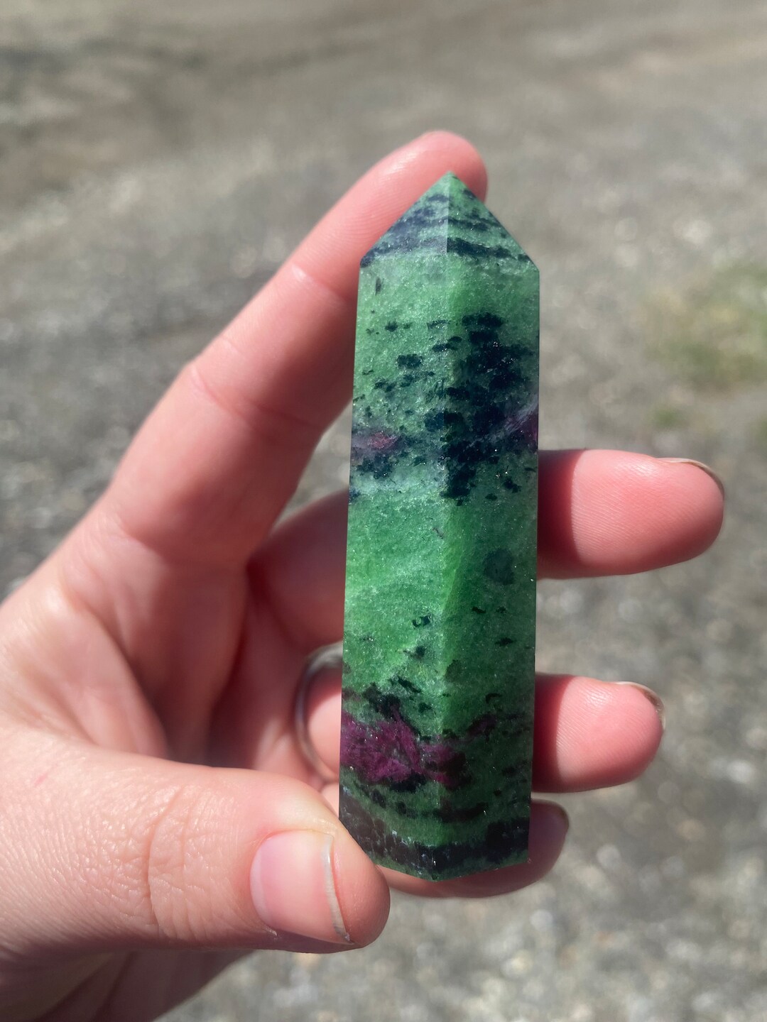 Ruby Zoisite Tower - Etsy