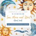 Sun, Moon and Stars Watercolor Style Clipart, Large Clipart Pack, 40 ...