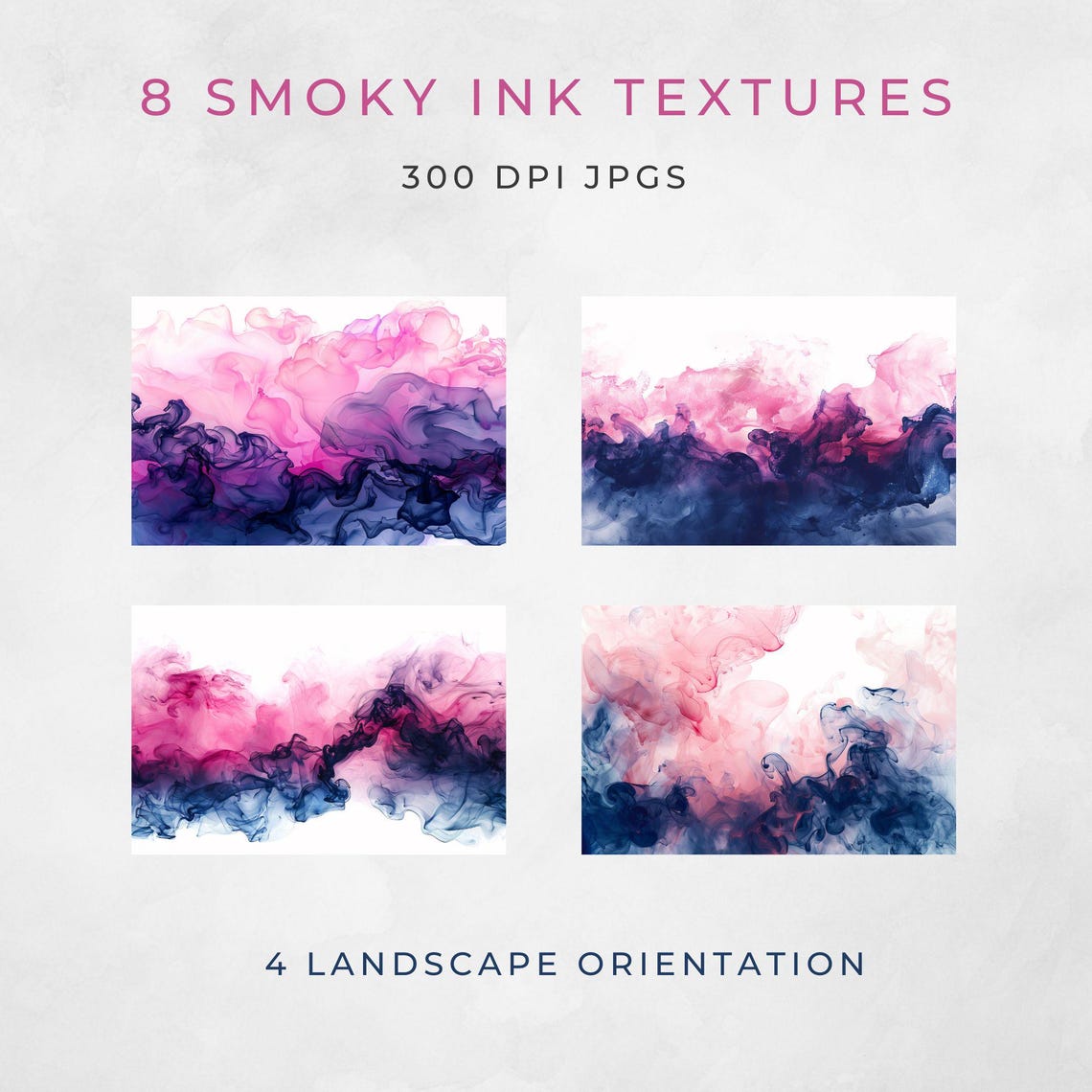 Pink & Navy Smoky Ink Textures: Digital Paper Set (8 High-res Jpgs) - Etsy