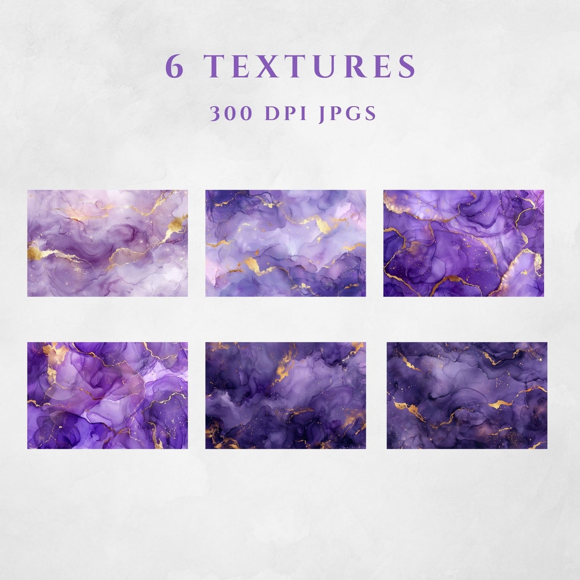 Purple and Gold Texture Pack, Purple Gold Clip Art Backgrounds ...