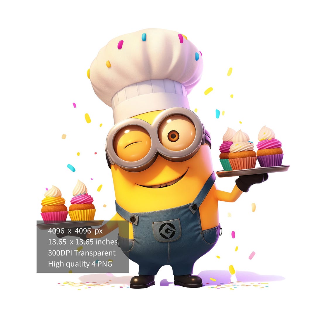 4 PNG Minions Digital Design PNG File for Sublimationprint High ...