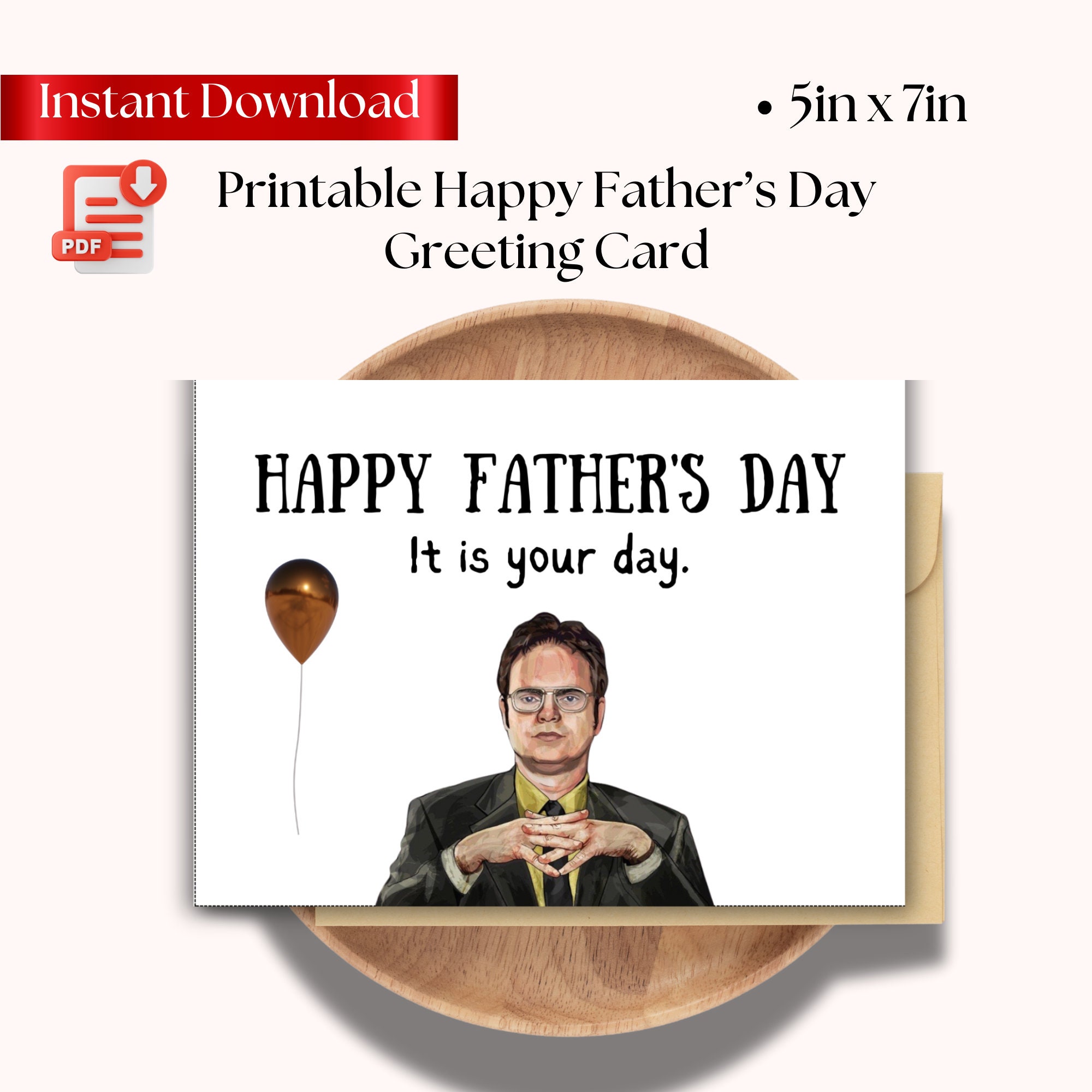 Funny Dwight Schrute Father's Day Card (digital Download) - Etsy
