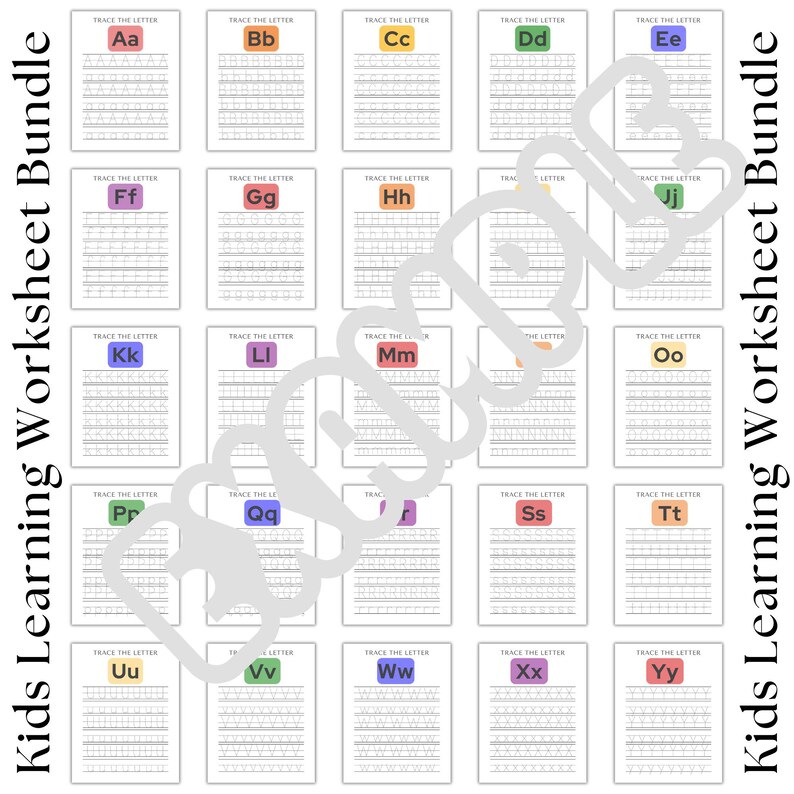 Preschool Pre-k + Kindergarten Learning Bundle 94 Pages Printable ...