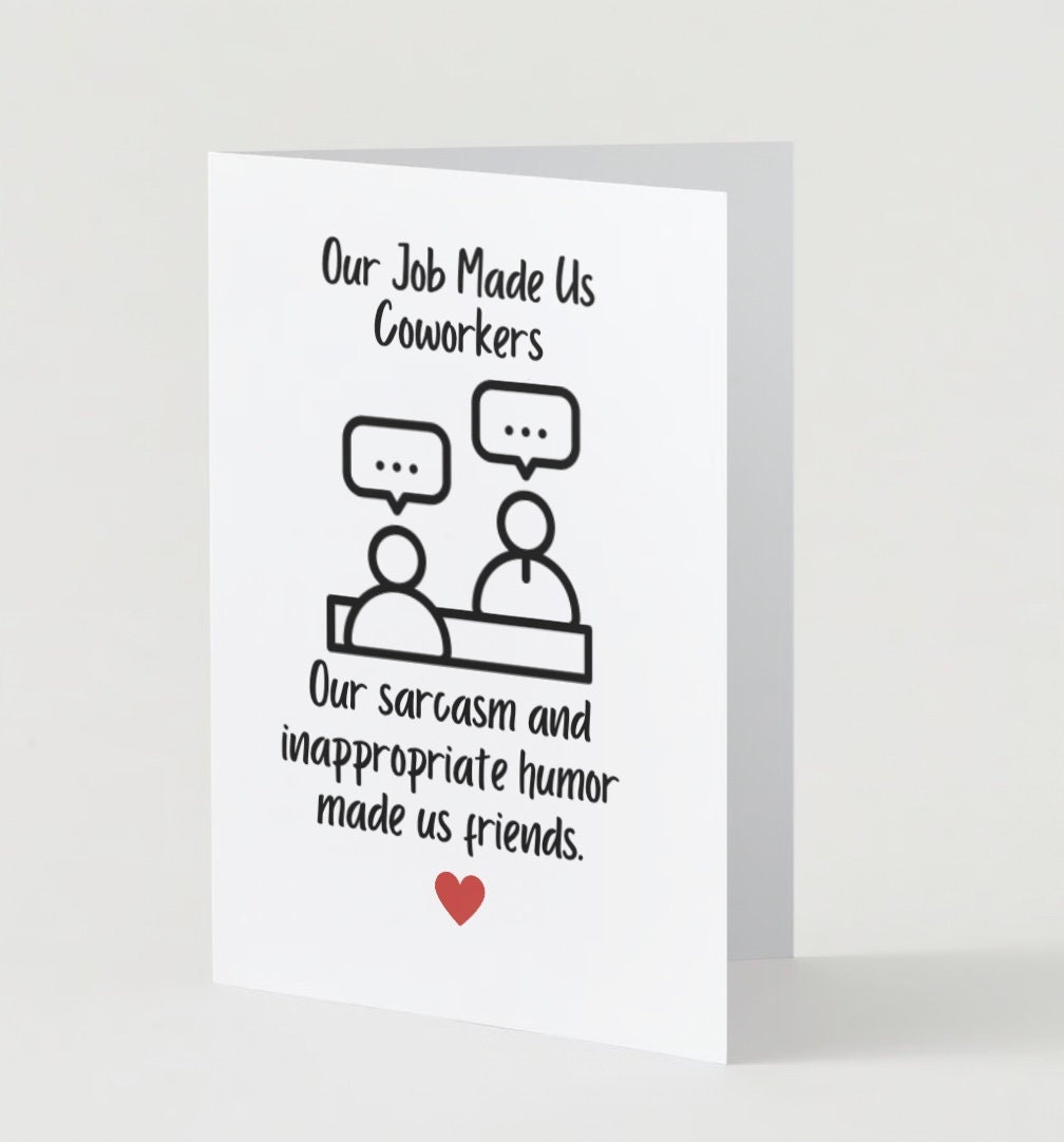Funny Coworker Leaving Card, Work Bestie Gift (printable) - Etsy