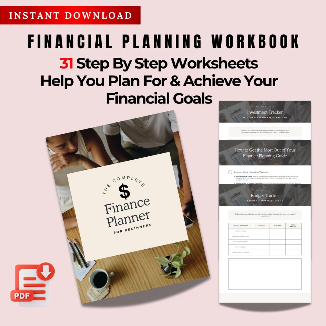 Printable Budget Planner Finance Planner Easy to Use Weekly Monthly ...