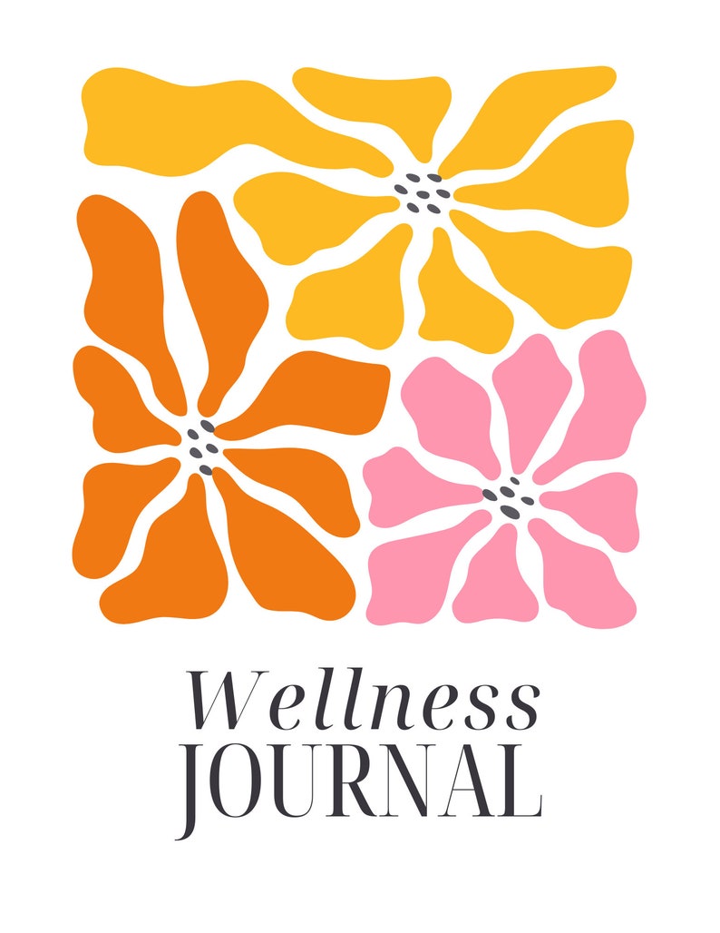 Wellness Journal Printable: Self-care, Gratitude & Morning Reflection ...
