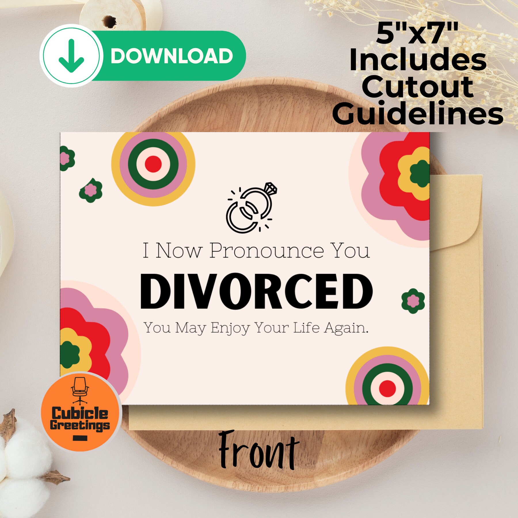 Printable Divorce Card for Friend Divorce Support Card for Her Divorce ...