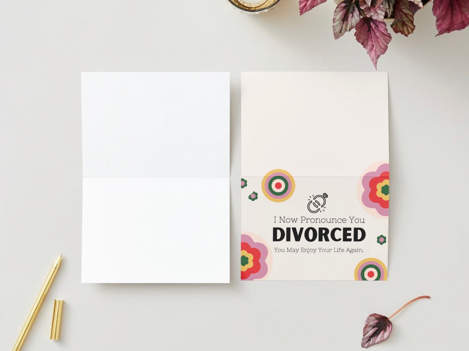 Printable Divorce Card for Friend Divorce Support Card for Her Divorce ...