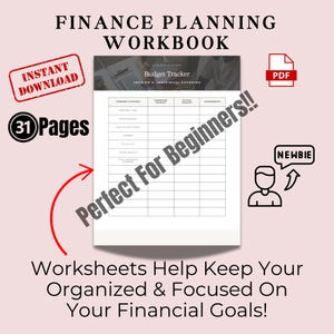 Printable Budget Planner Finance Planner Easy to Use Weekly Monthly ...