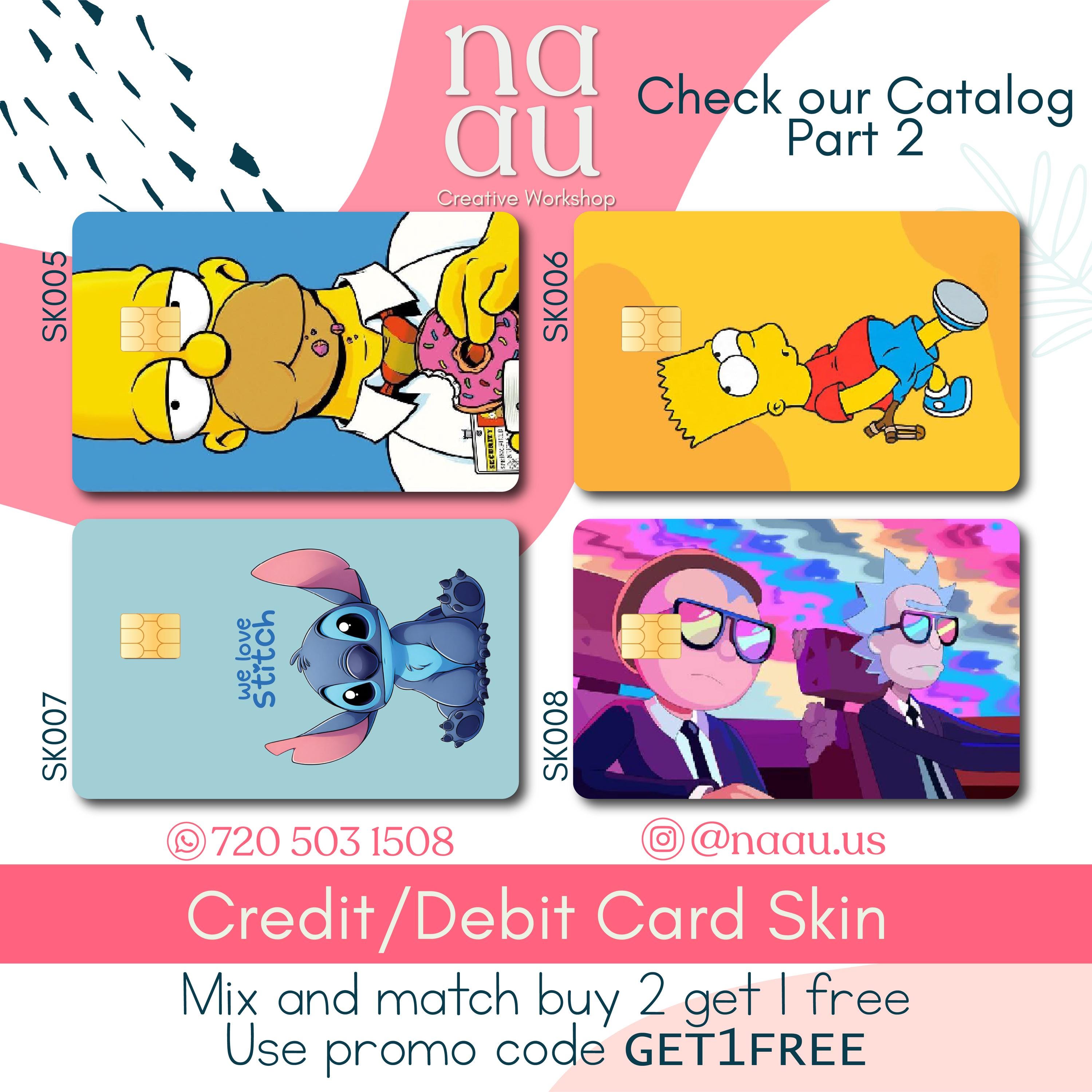 Custom Credit Card Skin | Anime Debit Card Sticker | Vinyl Card Wrap ...