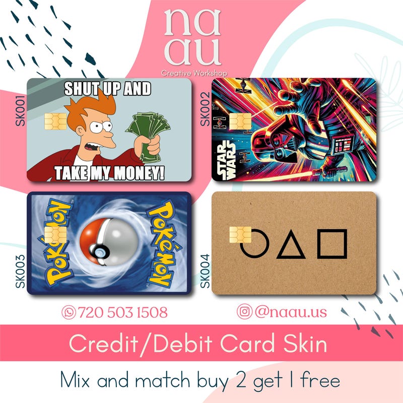 Anime Debit Card Cover - Etsy