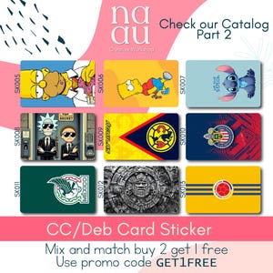 Custom Credit Card Sticker | Anime Debit Card Sticker | Vinyl Card Wrap ...