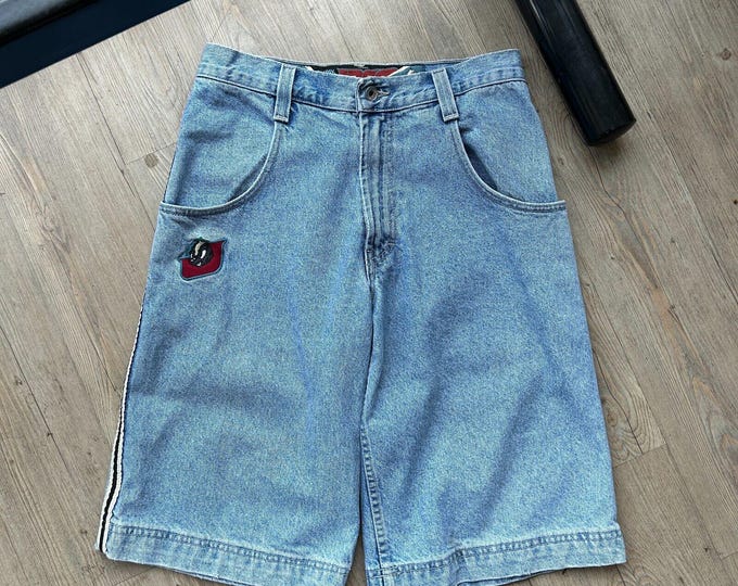VINTAGE 90s | Skunk JNCO Jeans Baggy Denim Shorts Sz W30 - Etsy