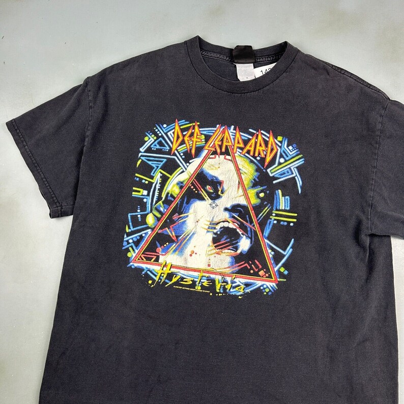 VINTAGE Def Leppard Hysteria Giant Band T-shirt Sz Large Adult - Etsy