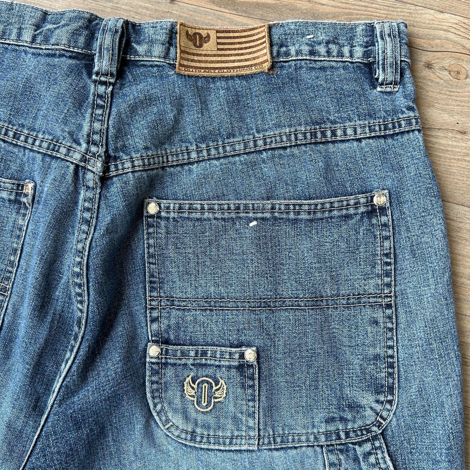 VINTAGE Y2K | Outkast Hiphop Workwear Baggy Denim Jeans Pants Sz W36 ...