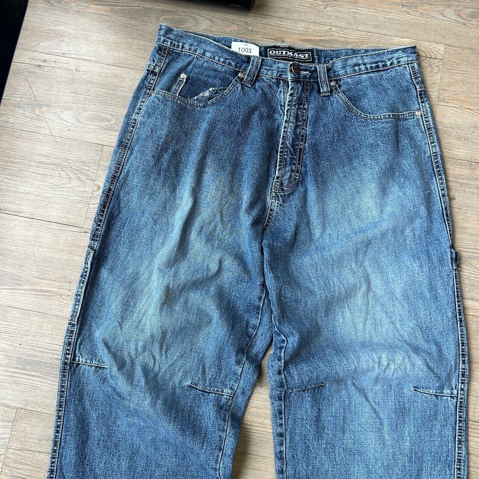 VINTAGE Y2K | Outkast Hiphop Workwear Baggy Denim Jeans Pants Sz W36 ...