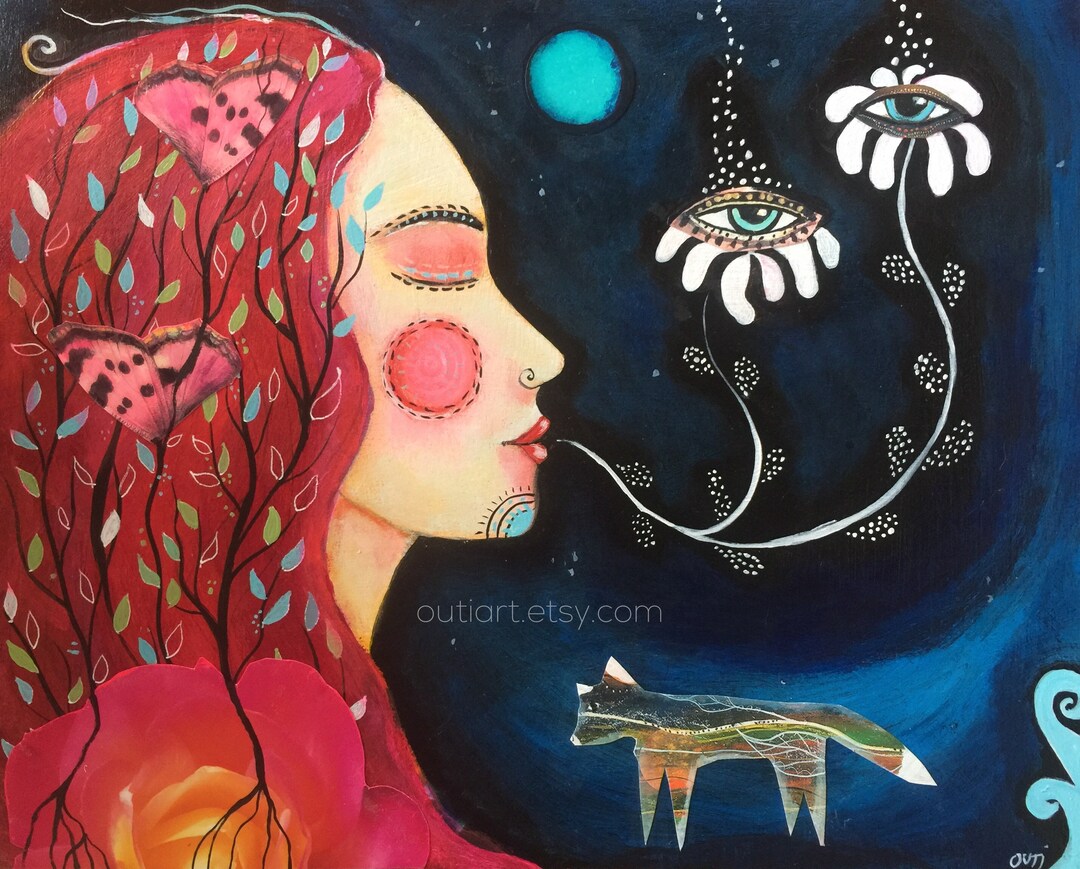 Visionary at Work, Original Painting - Etsy