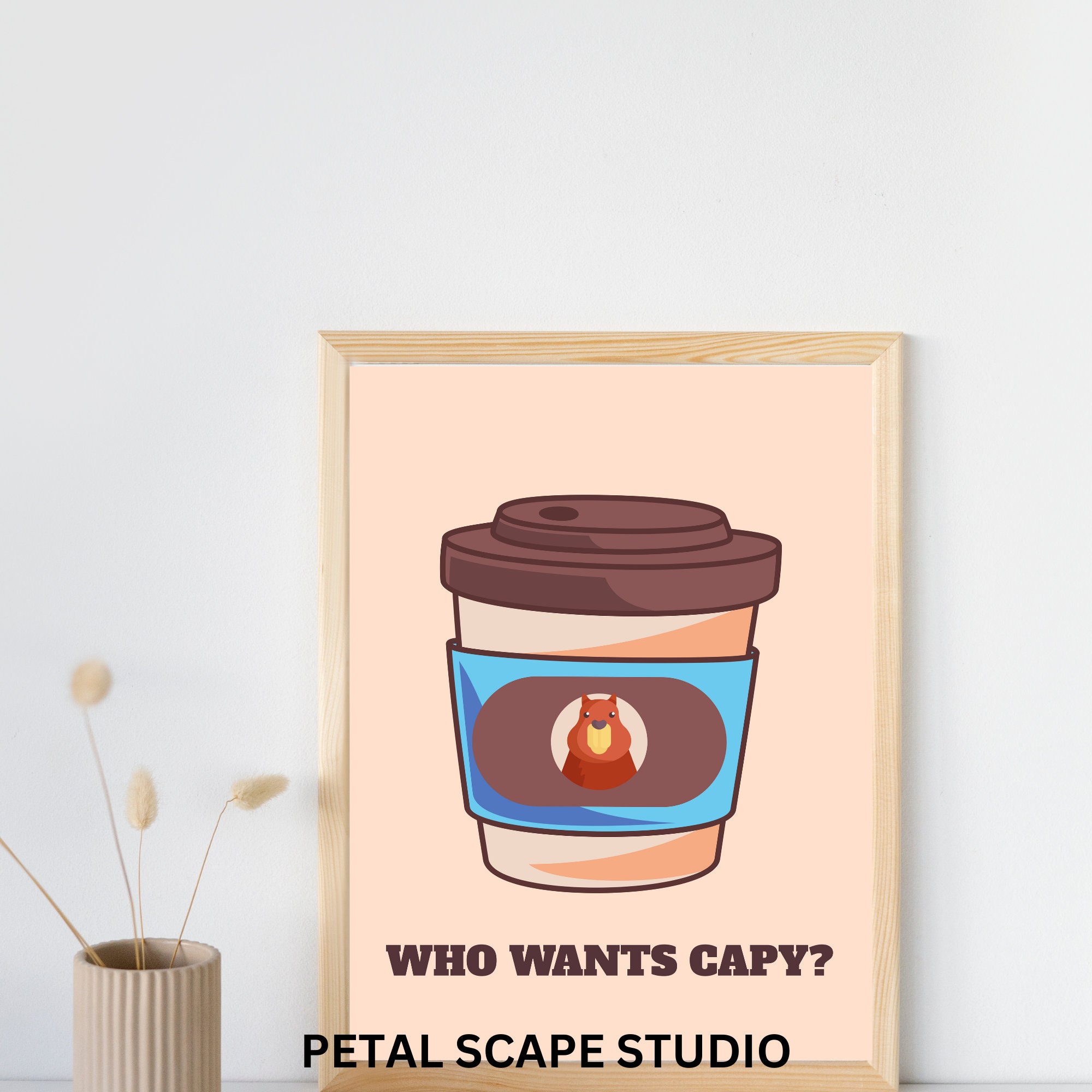 Capybara Art Wall Funny Memes Capybara Coffee, Capybara Funny Quotes ...
