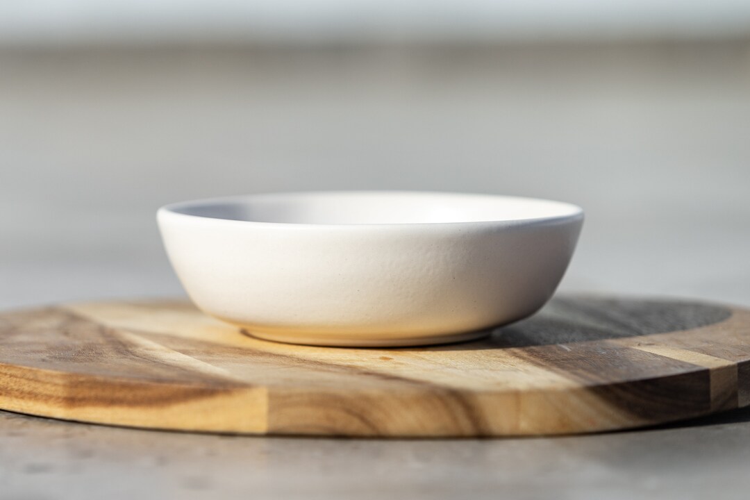 Blanco-white Salad Plate Ceramic - Etsy