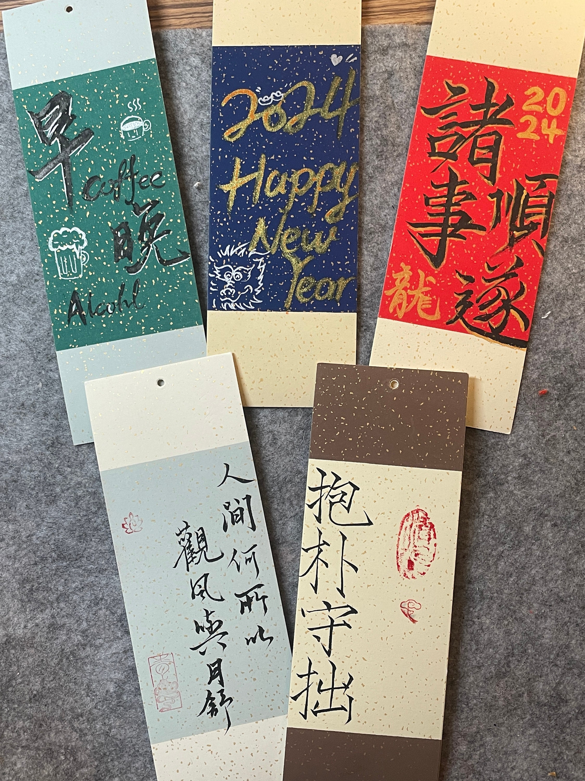 Handwriting Bookmark Chinese Calligraphy Customized Gift for Him Her - Etsy