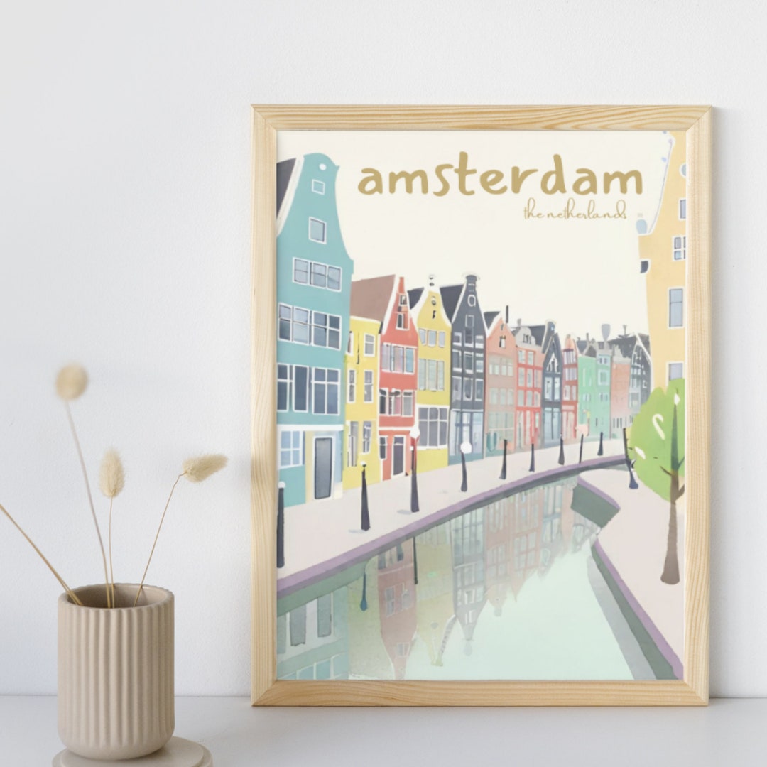 A4 Printable Amsterdam Aesthetic Wall Poster_ Cute, Pinterest Inspired ...