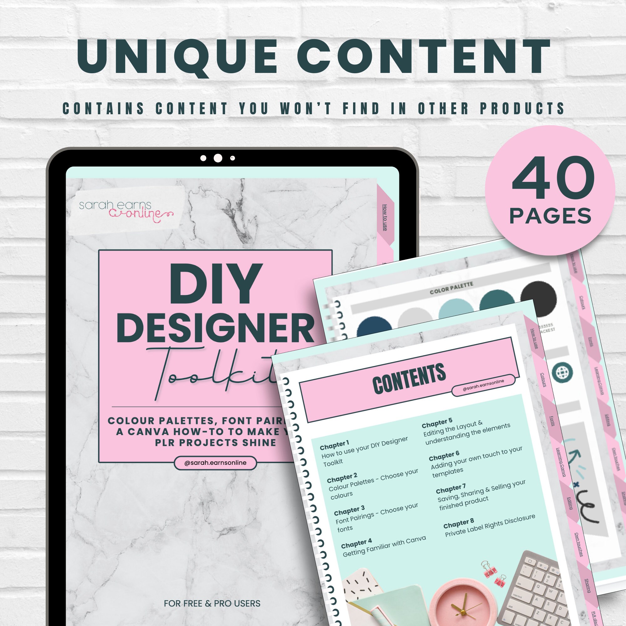 DIY Designer Toolkit • Colour Palettes, Font Pairings, Canva How-to to ...
