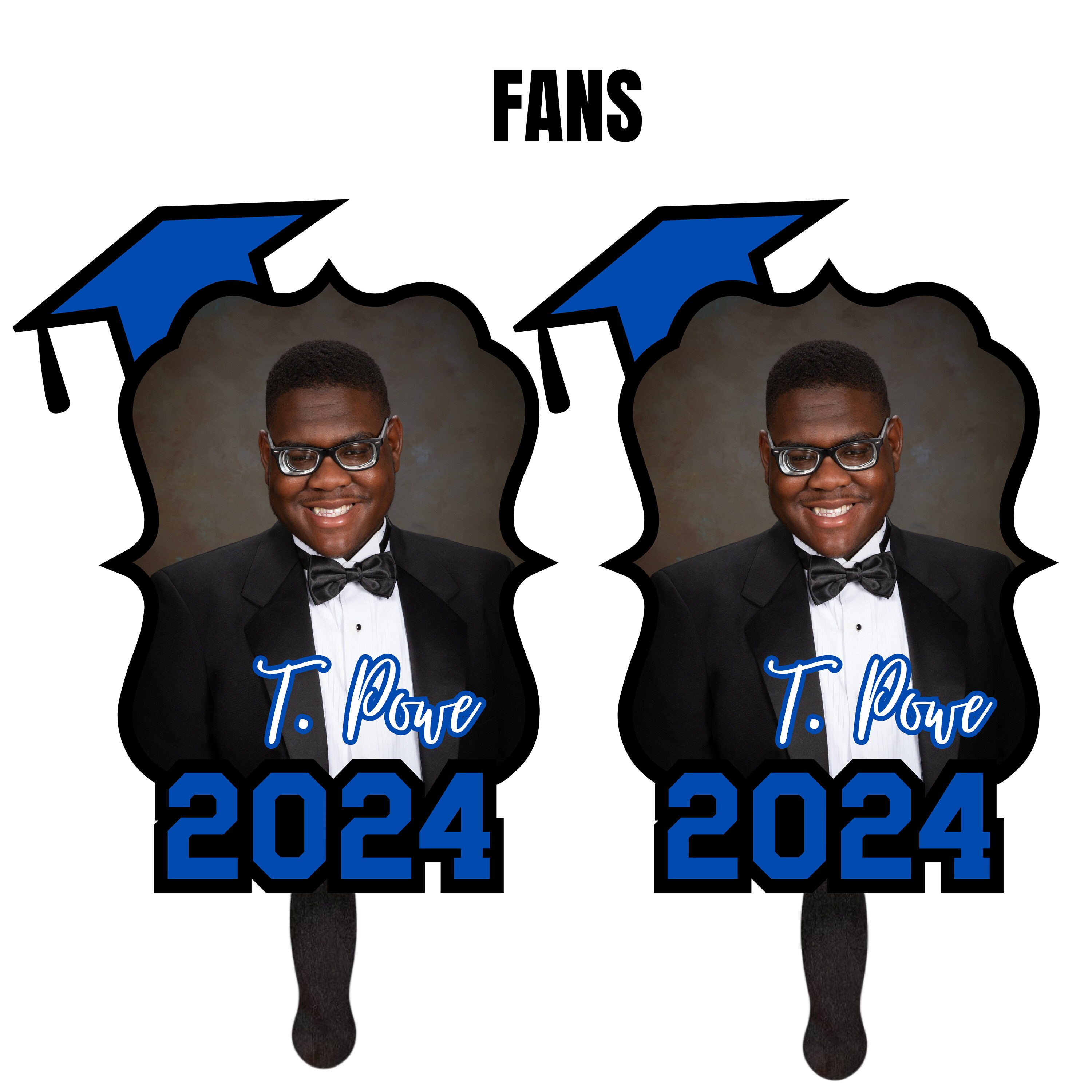 Editable Graduation Fan Template - Etsy