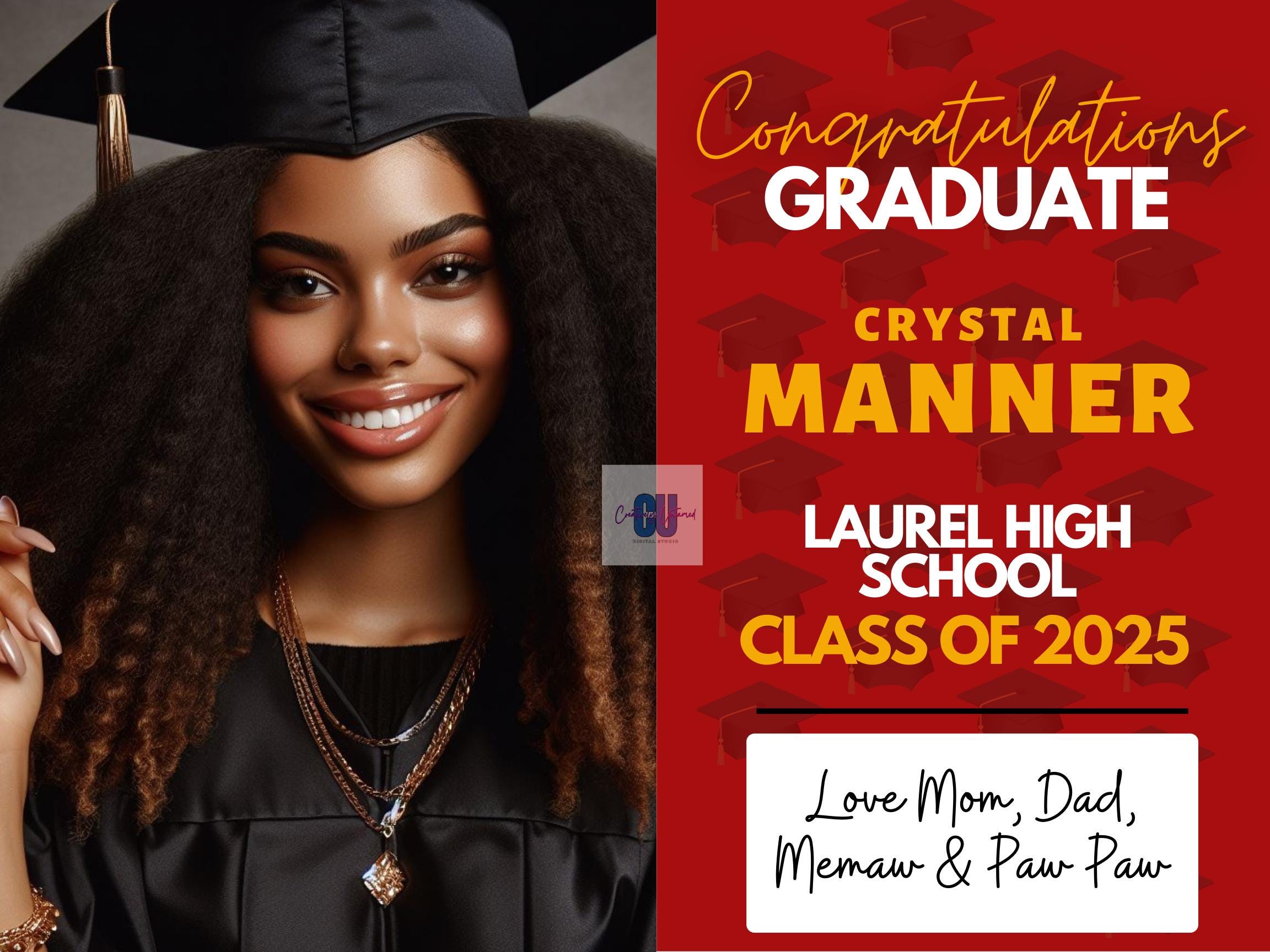 Editable Graduation Yard Sign - Etsy