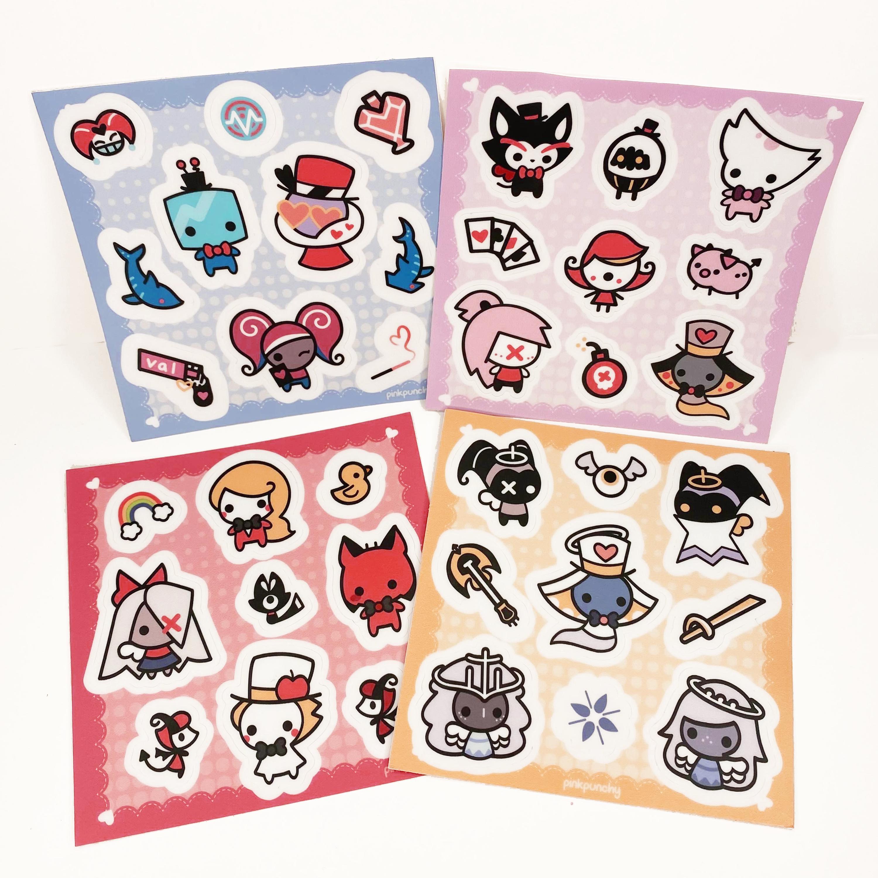 Hazbin Hotel MINI Vinyl Sticker Sheets - Etsy