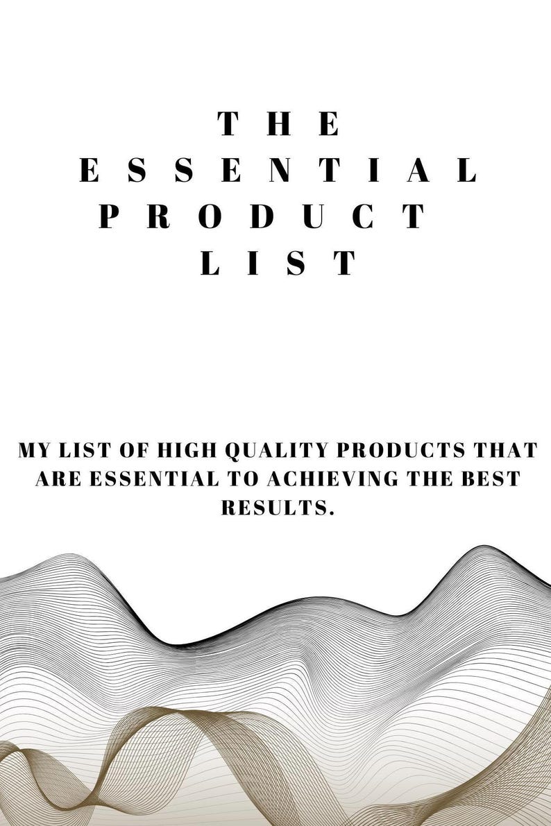 The Essential Product List - Etsy