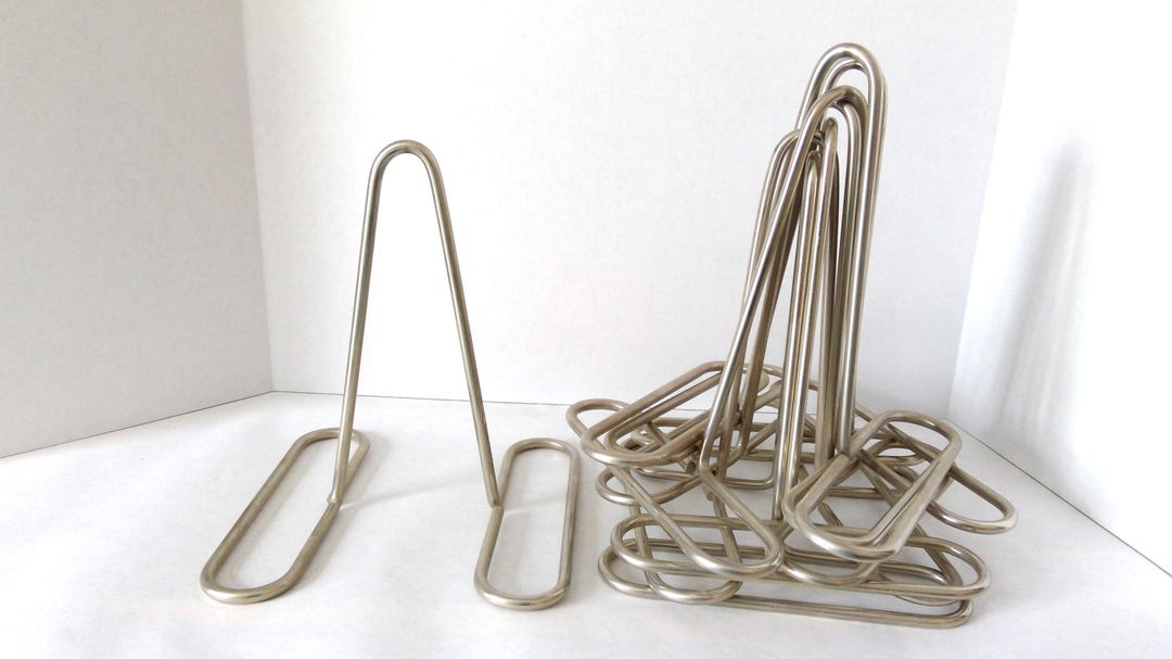 Vintage Stainless Steel Metal Display Racks (for Fabric Bolts or Other ...