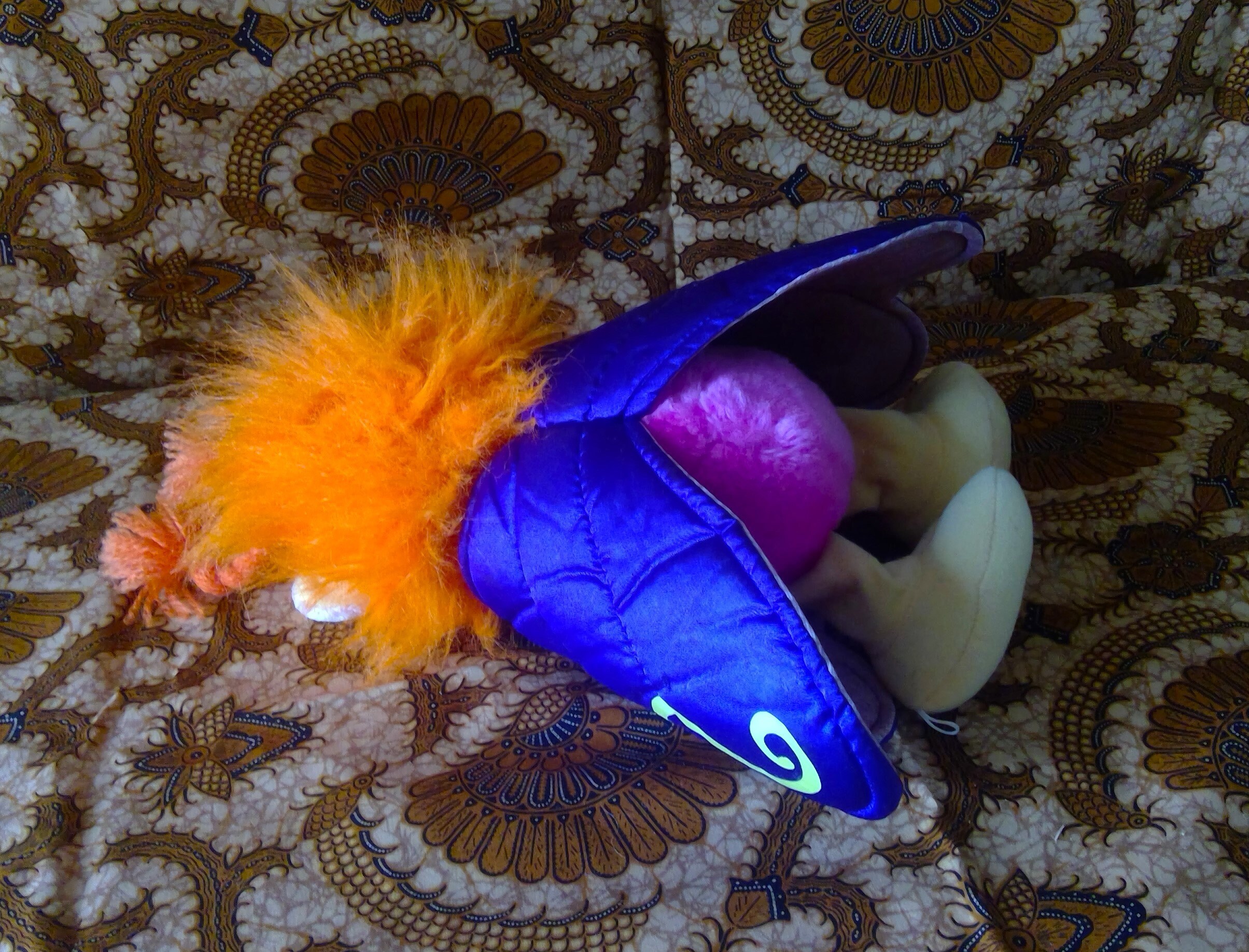 Vintage 1986 Hasbro Wing Ding Bat , Orange Braids With Glow in the Dark ...