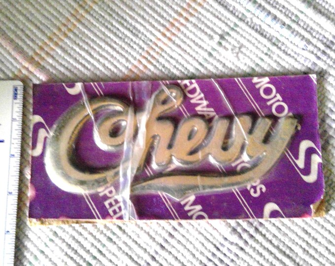Vintage Brass CHEVY Emblem Sold by Speedway Motors - Etsy