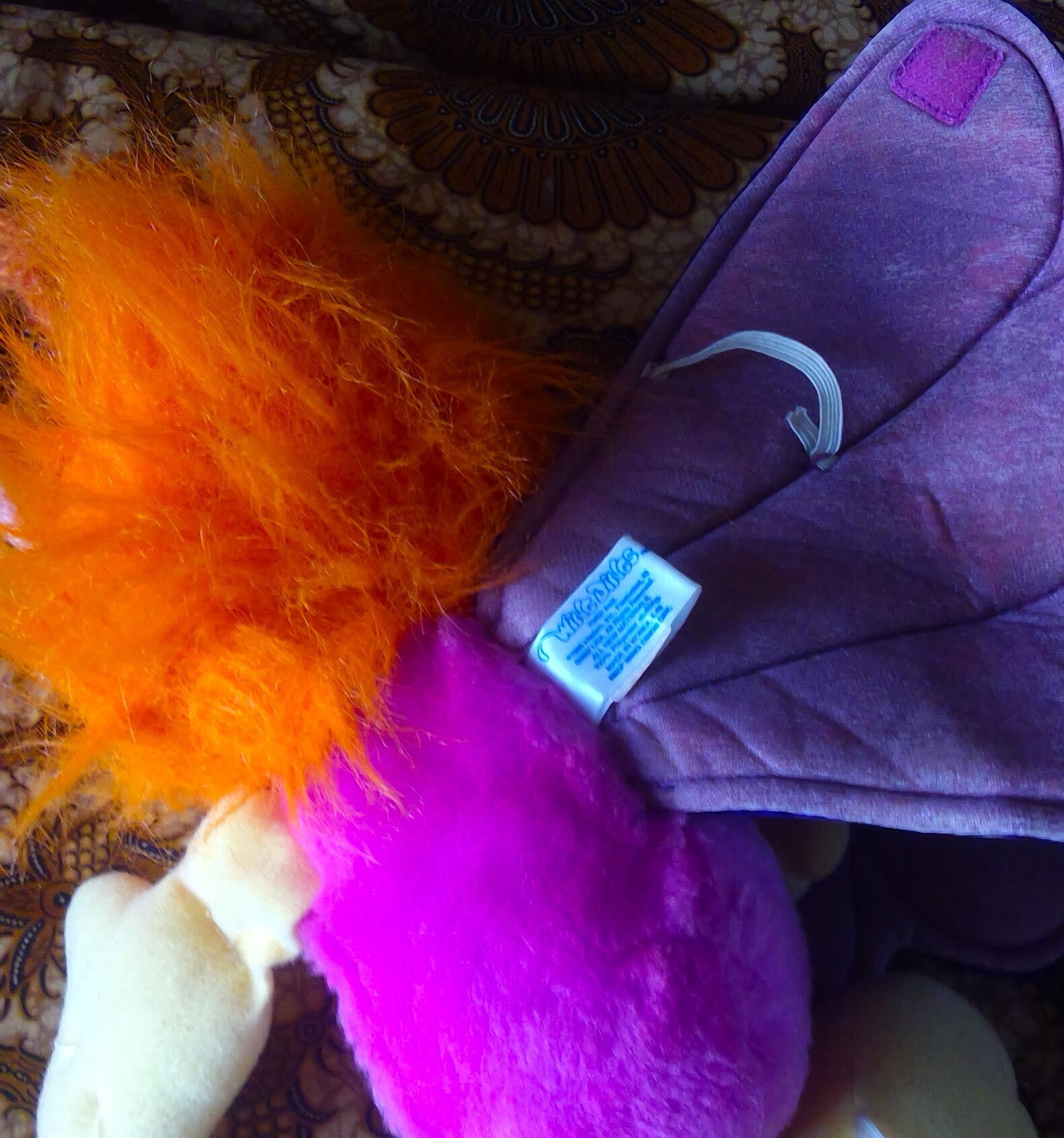 Vintage 1986 Hasbro Wing Ding Bat , Orange Braids With Glow in the Dark ...