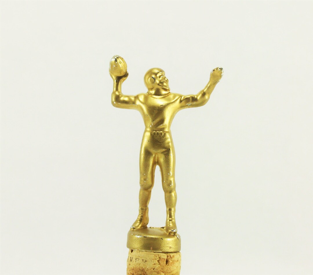 Vintage Football Trophy Cork Bottle Stopper, Vintage Wine Cork, Vintage ...
