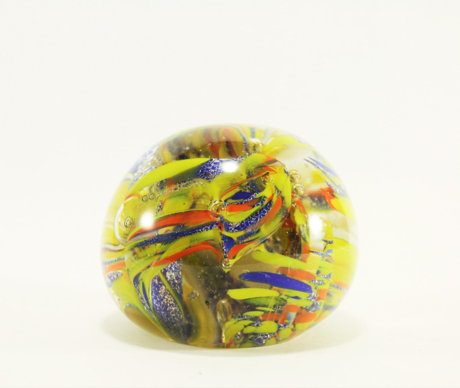 Office Home & Living hand blown glass paperweight vintage art glass ...