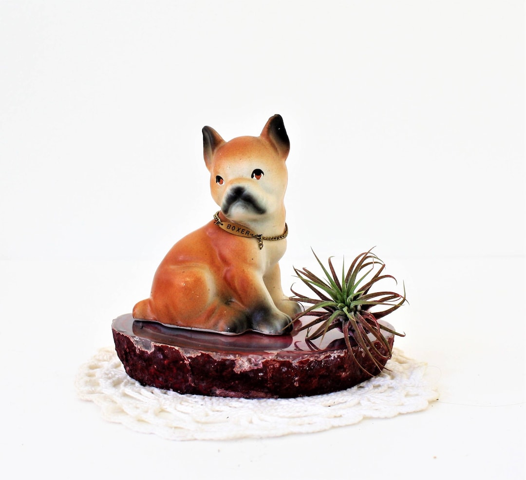 Tilso Japanese Boxer Dog Figurine, Vintage Boxer Dog, Dog Decor ...