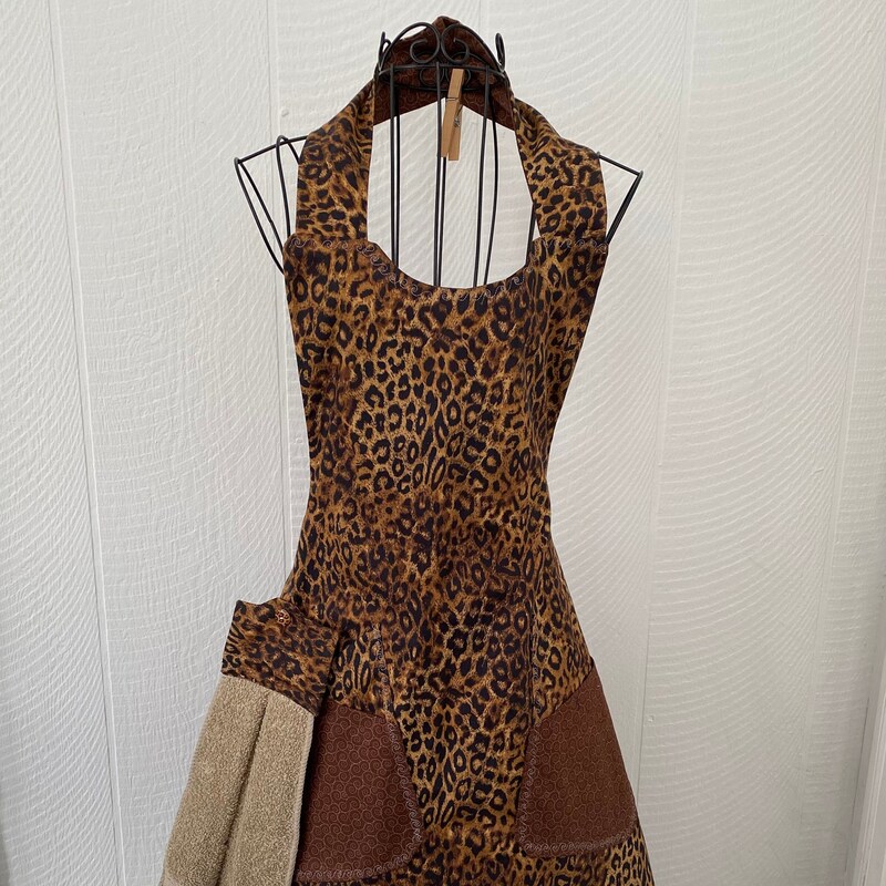 Leopard Apron - Etsy
