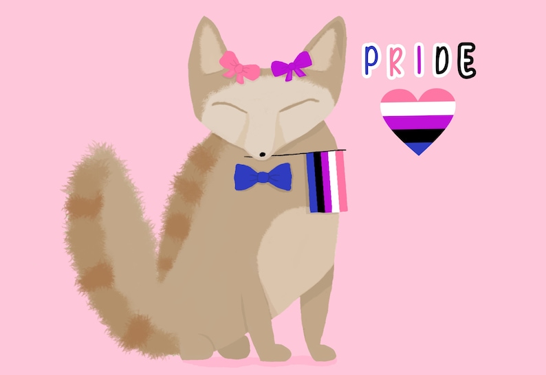 Pride Animal (5+ Colors/multiple Flags) - Etsy