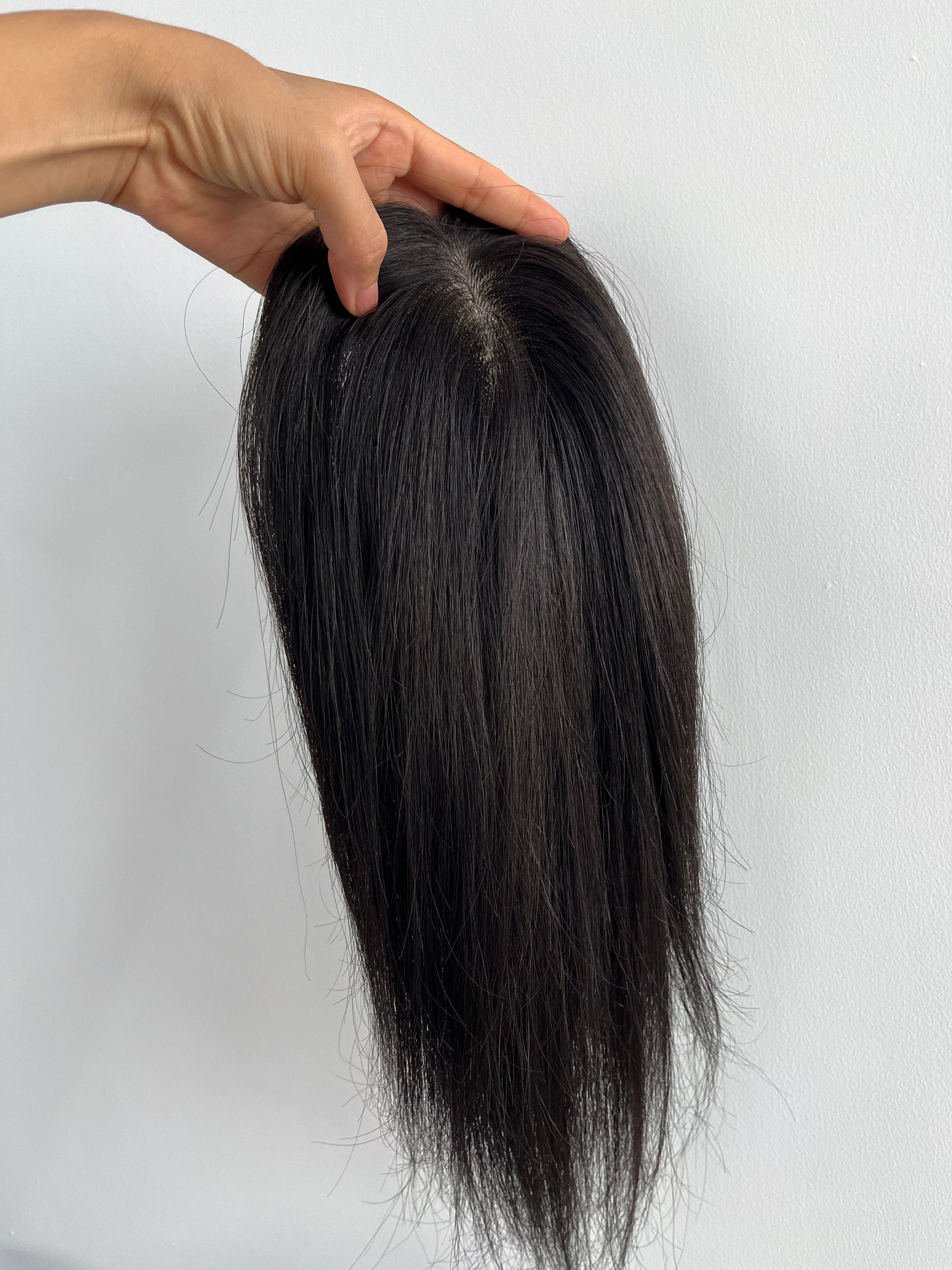 1012cm Full Silk Based Human Hair Topper With Natural-looking Hairline ...
