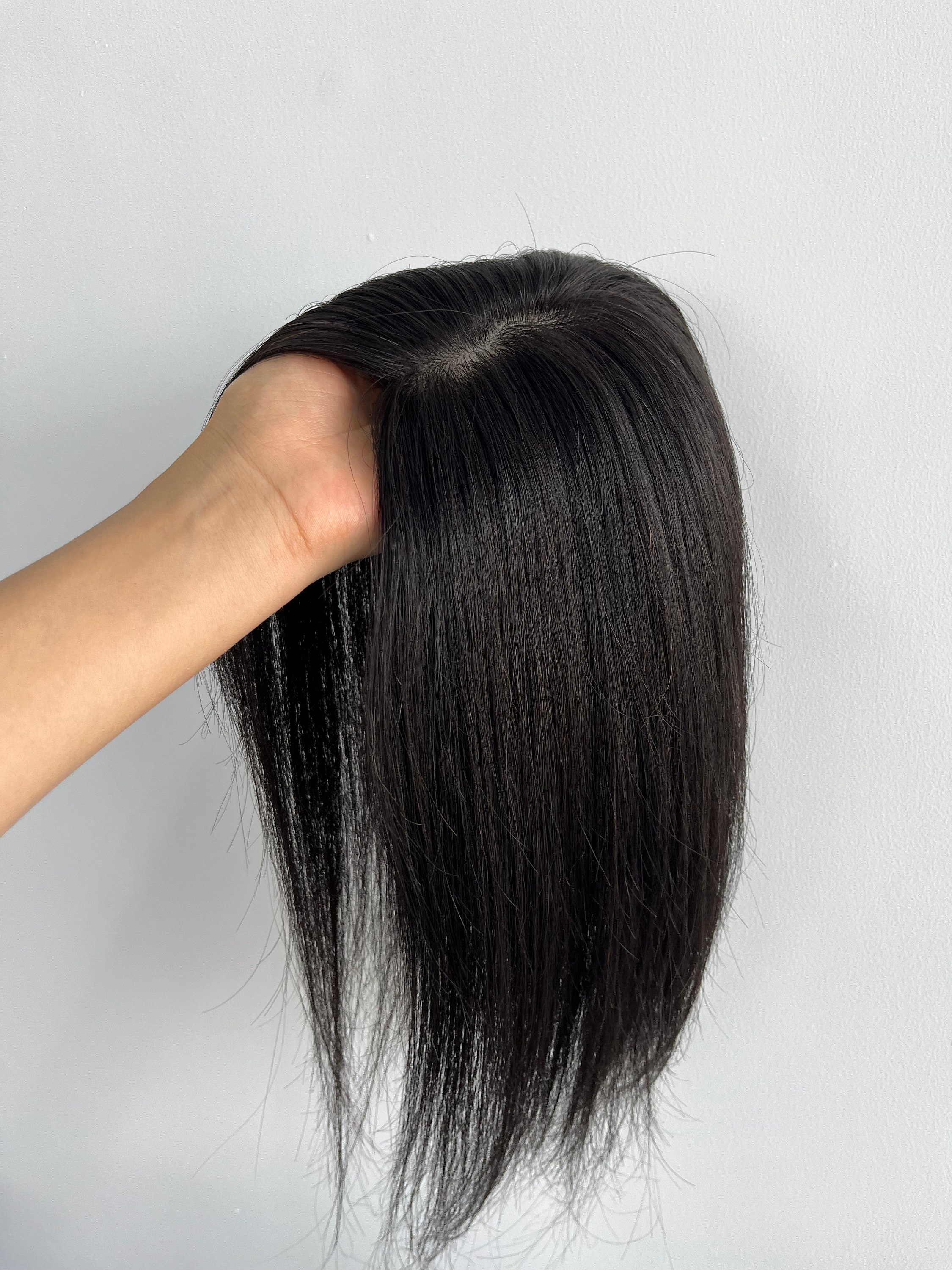 1012cm Full Silk Based Human Hair Topper With Natural-looking Hairline ...