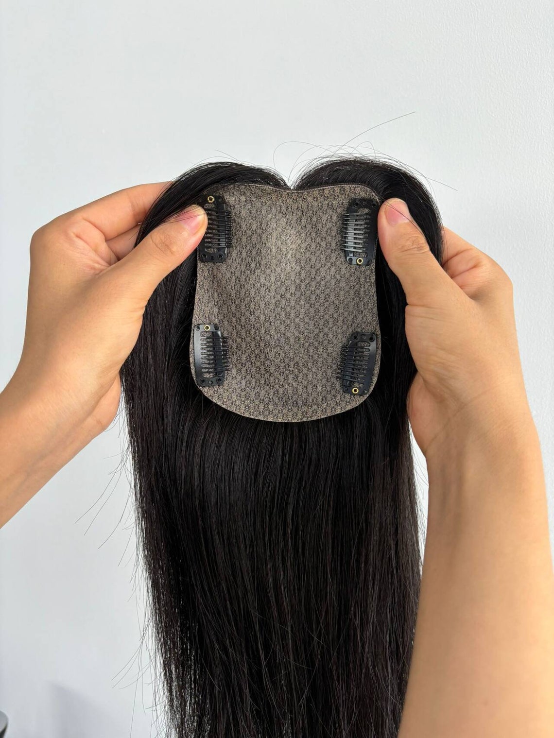 1012cm Full Silk Based Human Hair Topper With Natural-looking Hairline ...