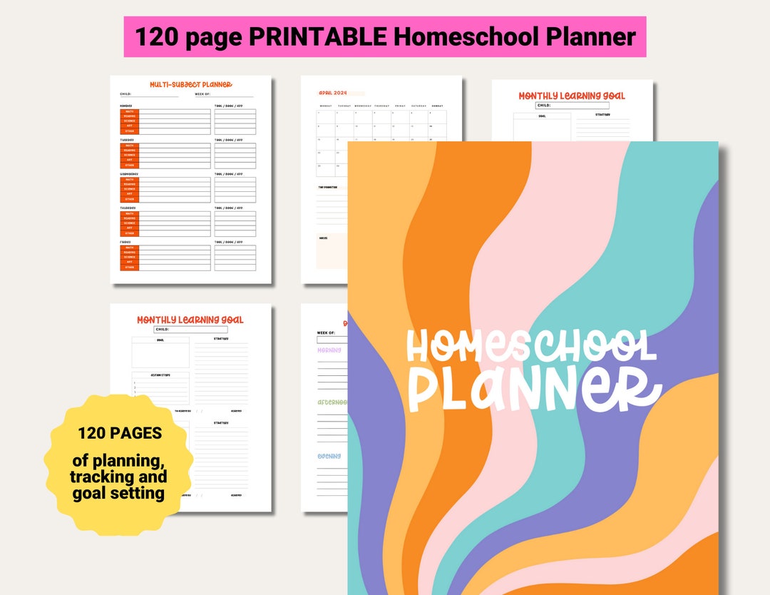 PRINTABLE 2024 Homeschool Planner, Homeschool Planner, Teacher Planner ...