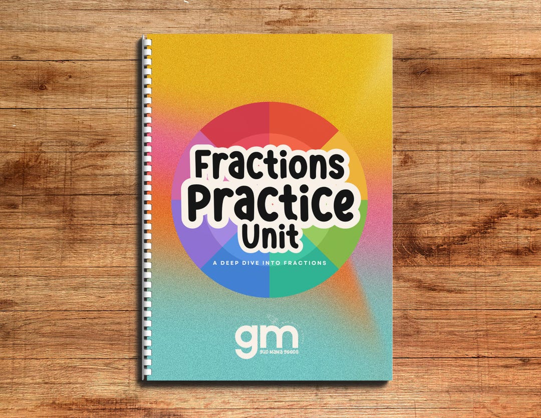 Mastering Fractions: A Comprehensive Workbook & Lesson Guide - Etsy