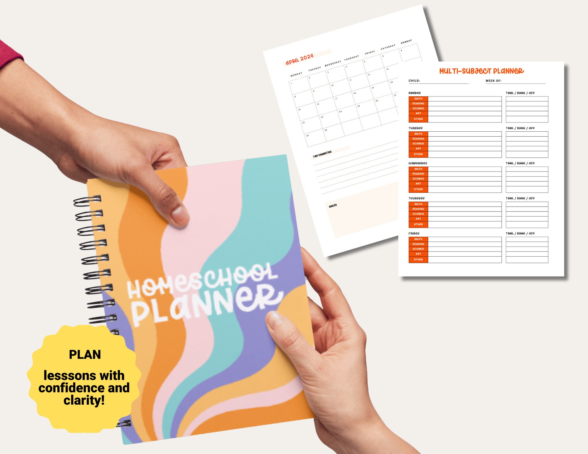 PRINTABLE 2024 Homeschool Planner, Homeschool Planner, Teacher Planner ...