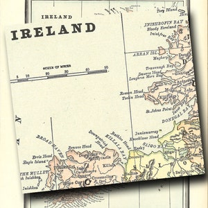 Printable Map of Ireland, for Home Decor, Arts and Crafts, Journals ...