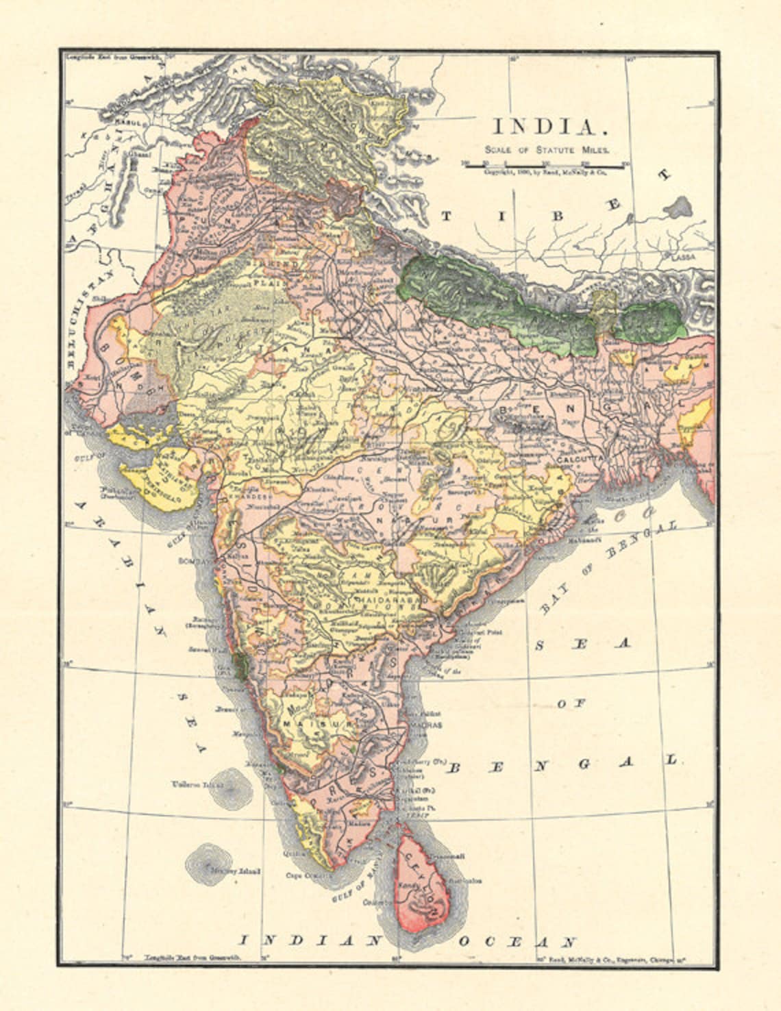 Map of India Printable Map for Home Decor Crafting - Etsy