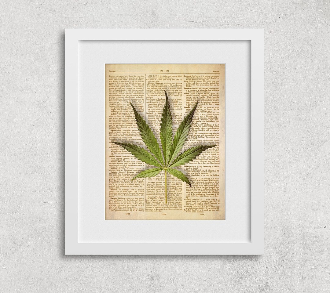 Cannabis Digital Art, Marijuana Print, Digital Wall Art, Home Decor ...