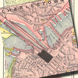 Printable Map of Boston, High Resolution 600 Dpi Printable File for ...
