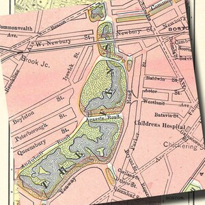 Printable Map of Boston, High Resolution 600 Dpi Printable File for ...